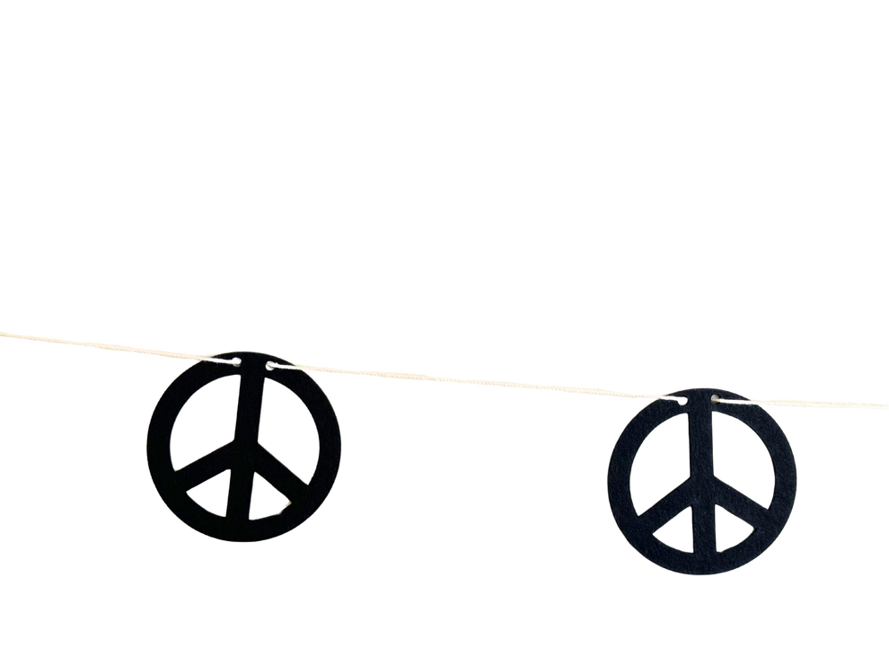 The Mini Peace Sign Garland – The Creative Garland Company